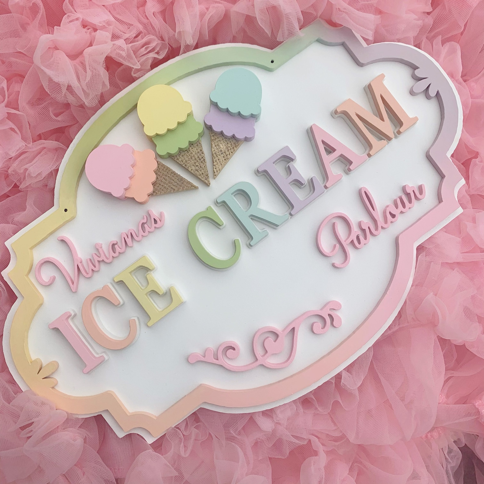Ice Cream Parlour Sign Ice Cream Sign Ice Cream Shop Sign - Etsy
