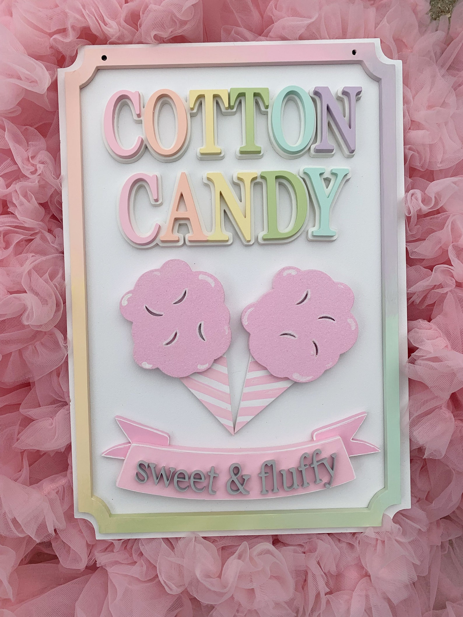 Cotton Candy Sign, Candy Floss Sign, Carnival Party, Candyland Party ...