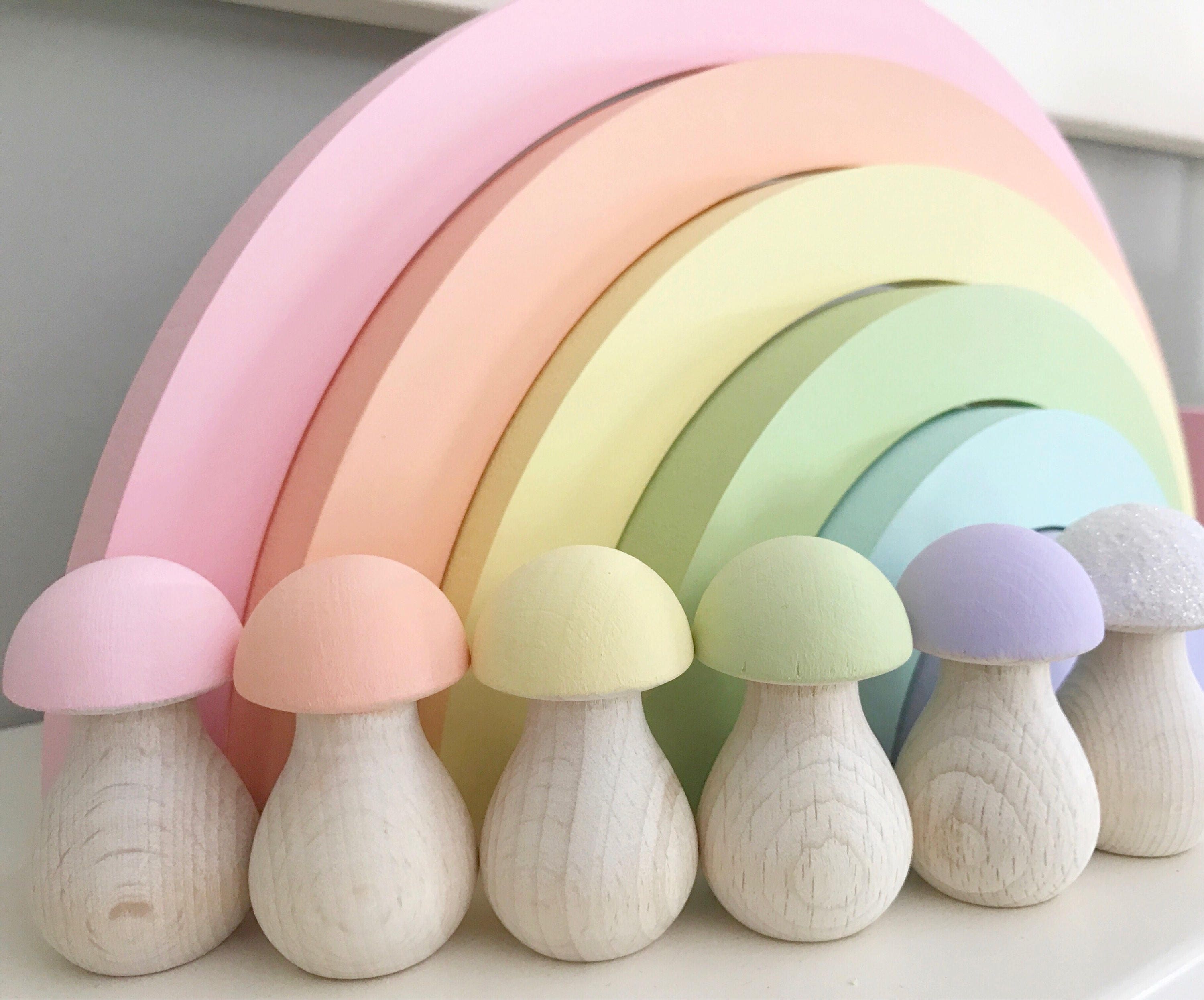 Toadstools wooden toadstools wooden mushrooms mushrooms | Etsy