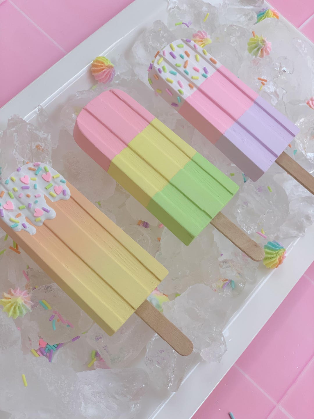 Fake Popsicle, Fake Ice Lolly, Ice Lolly Decoration, Ice Lolly Prop ...