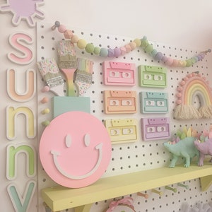 Smiley Face Sign, Smiley Face Plaque, Smiley Face Decor, Teen Bedroom ...
