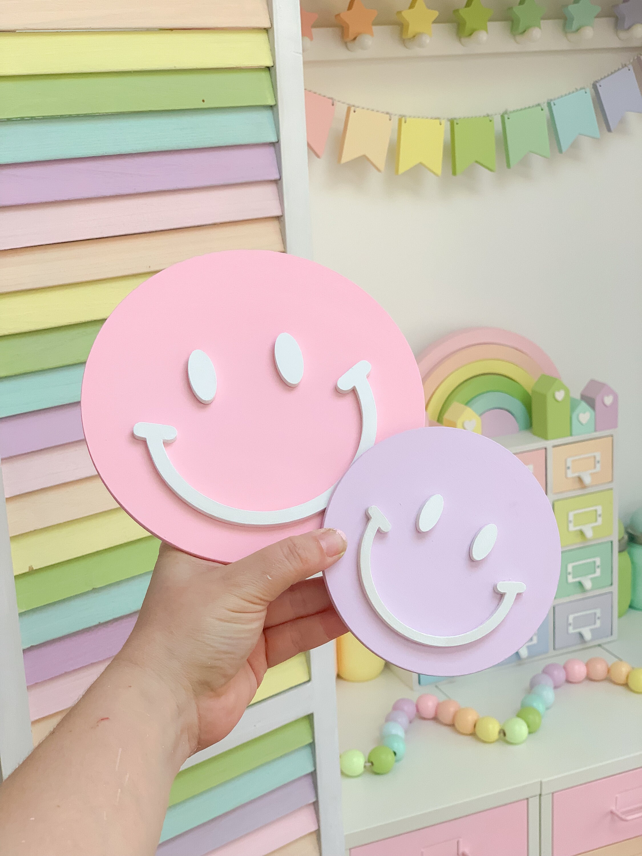 Smiley Face Sign, Smiley Face Plaque, Smiley Face Decor, Teen Bedroom ...