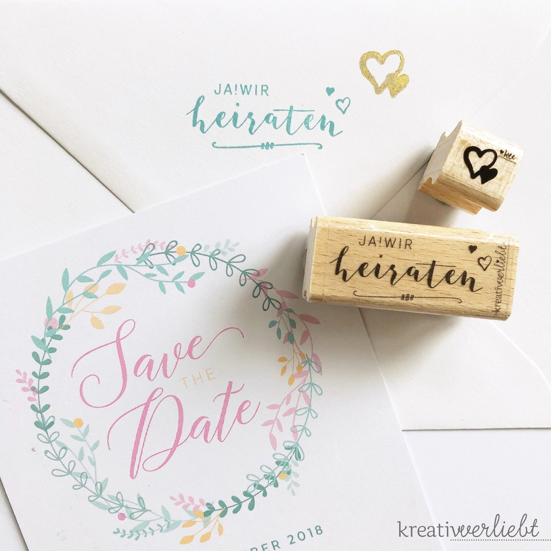 Wedding Stamp Yes We Are Getting Married Invitation - Etsy