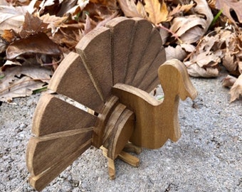 Wood Turkey Decor | Etsy