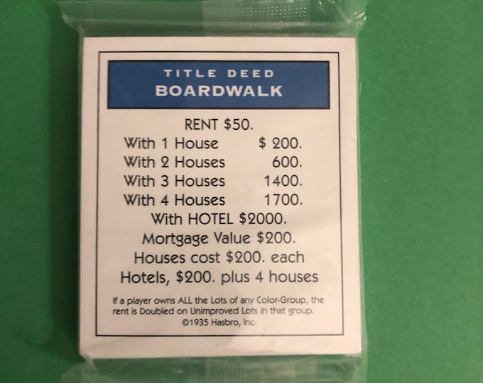 Vintage Monopoly Property Title Deed Cards, Complete Set of 32 Monopoly ...