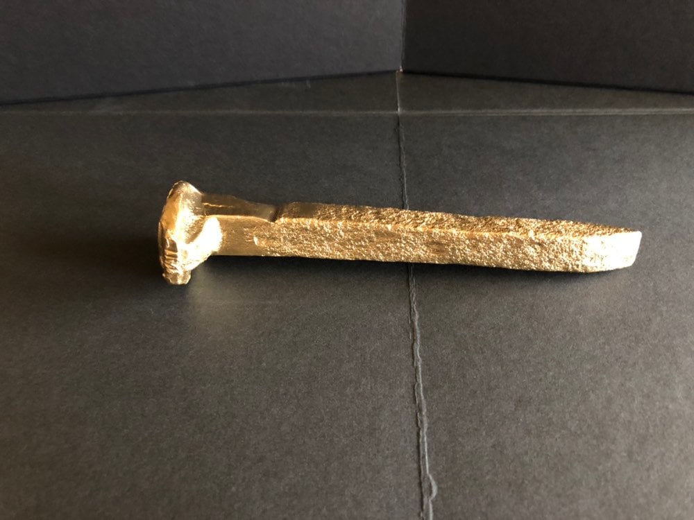Painted Gold Railroad Spike: Transcontinental Railroad Relic - Etsy