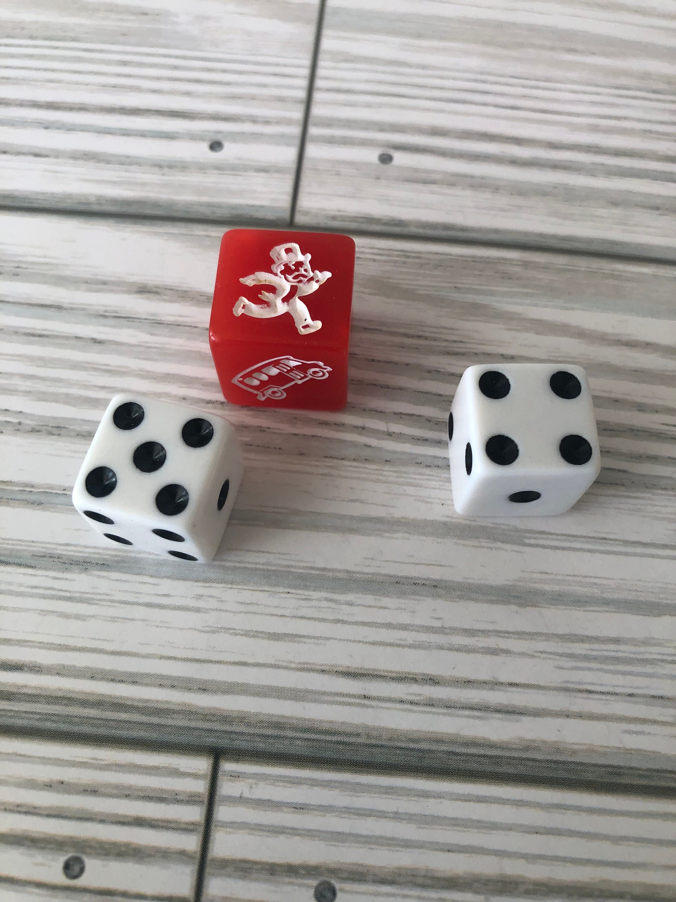 Monopoly Game Speed Dice Set, Monopoly Speed Die, Vintage Die, Monopoly ...