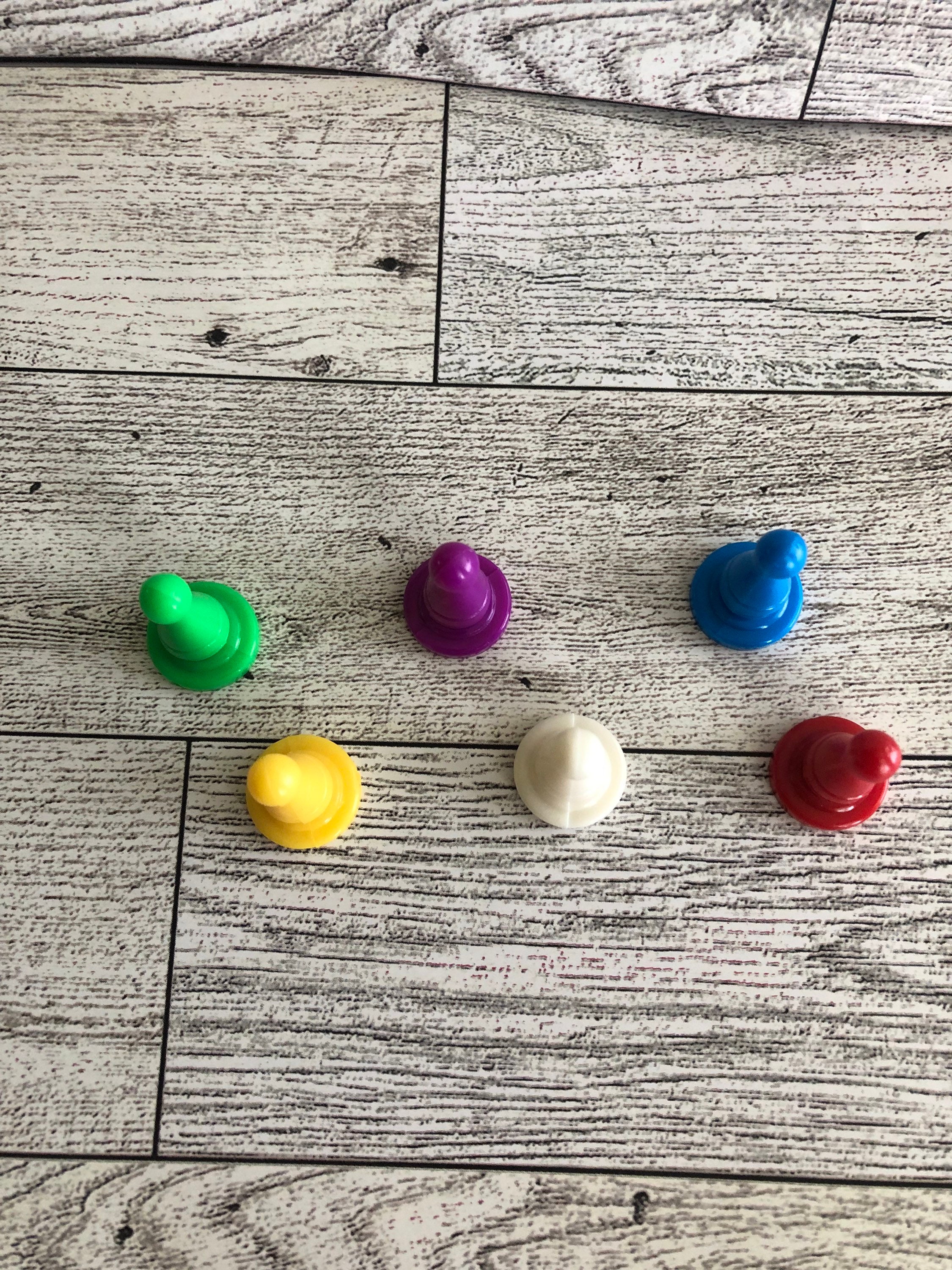 Set of 6 Clue Suspect Tokens, Game Moving Pieces, 6 Game Tokens, Clue ...