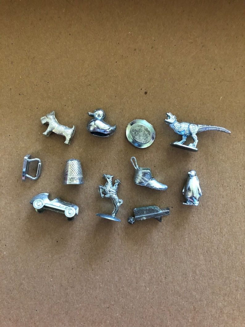 Metal Monopoly Token Monopoly Game Pieces Monopoly Movers - Etsy