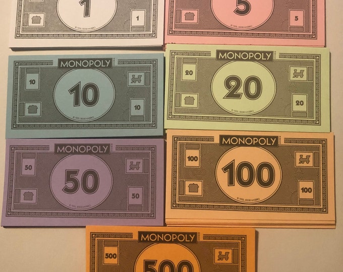 Monopoly Money Monopoly Game Monopoly Game Money Notes - Etsy