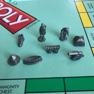 Monopoly Pieces, Monopoly Game Tokens, Monopoly Custom, Monopoly ...