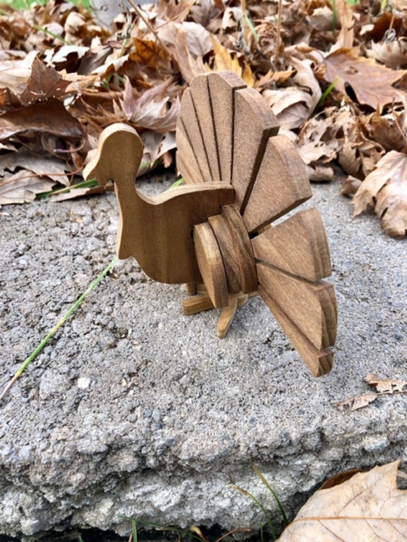 Hand Crafted Wood Turkey: Thanksgiving Table Centerpiece - Etsy