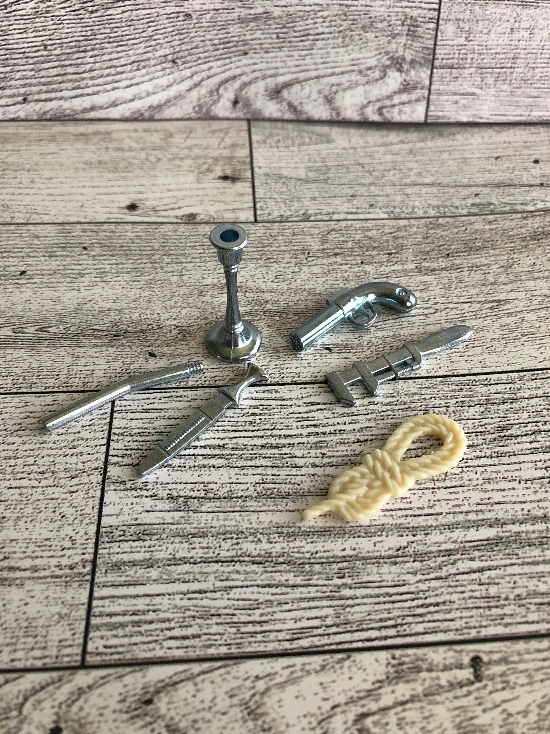 Vintage Clue Game Weapons, Full Set Vintage Clue Weapons Clue Game ...