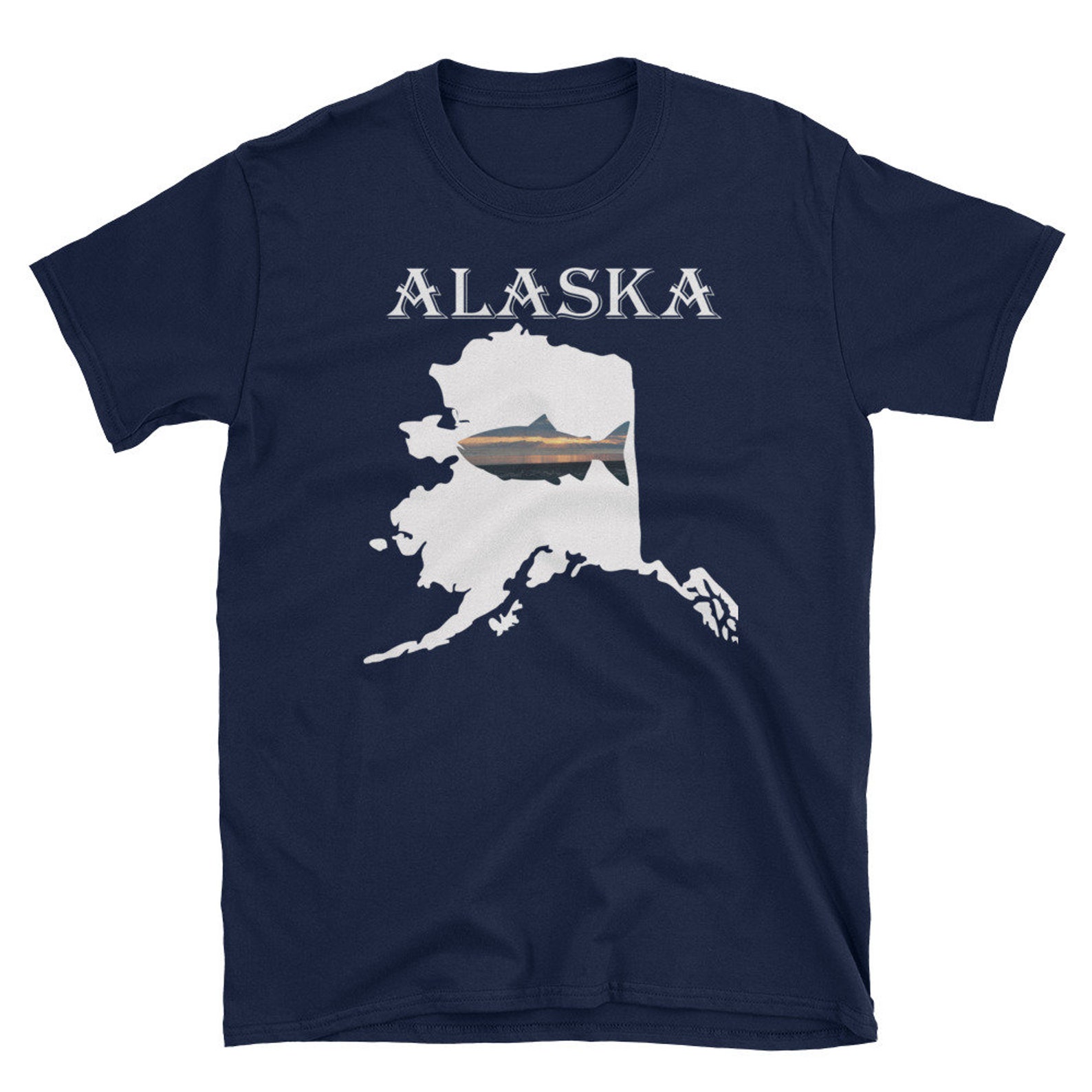 Vintage Alaska Salmon Fishing T-shirt - Etsy