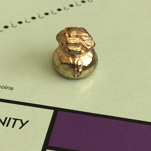 Gold Tone Metal Monopoly Game Tokens: Collector's Edition Pieces - Etsy