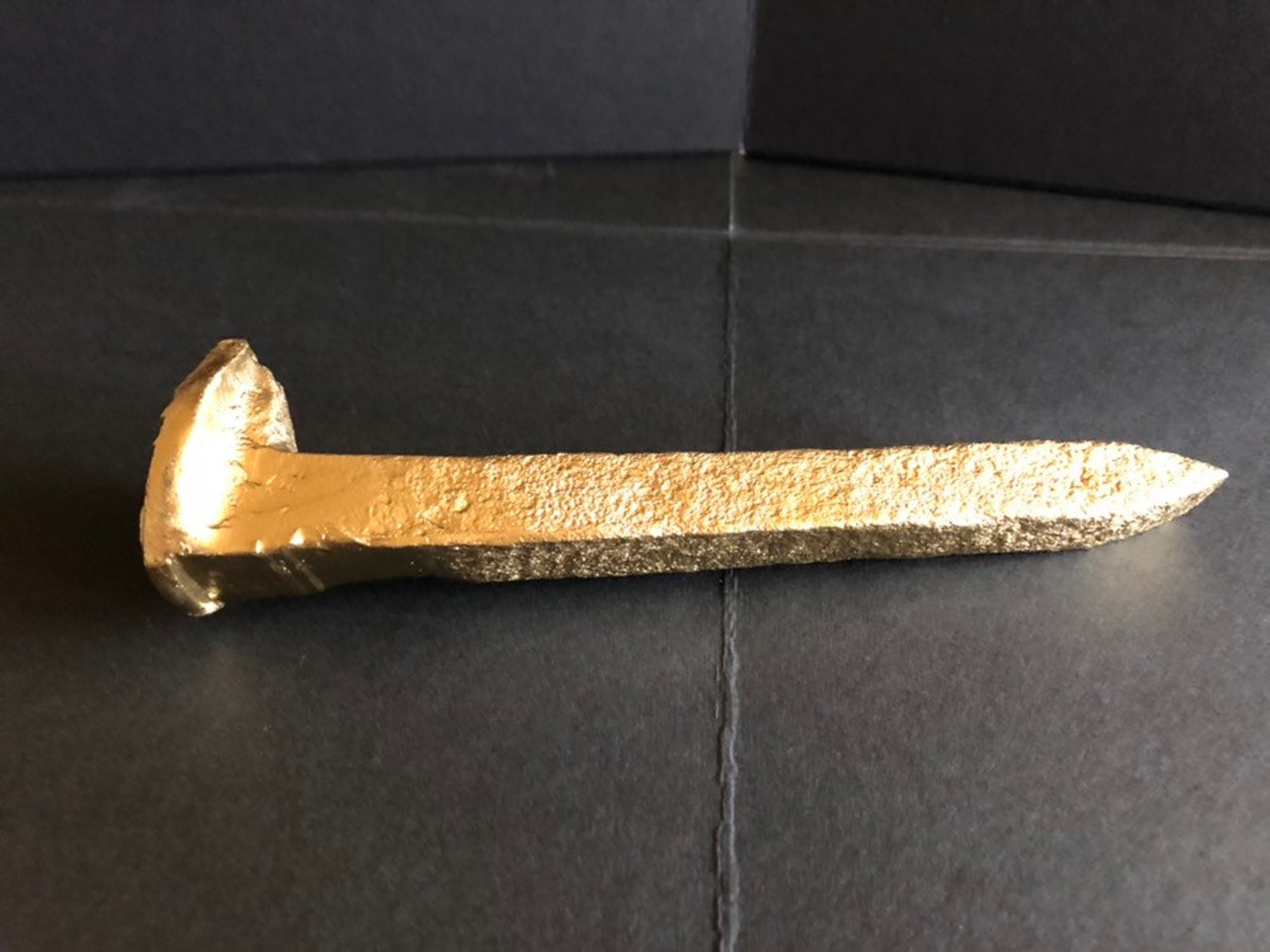 Painted Gold Railroad Spike: Transcontinental Railroad Relic - Etsy