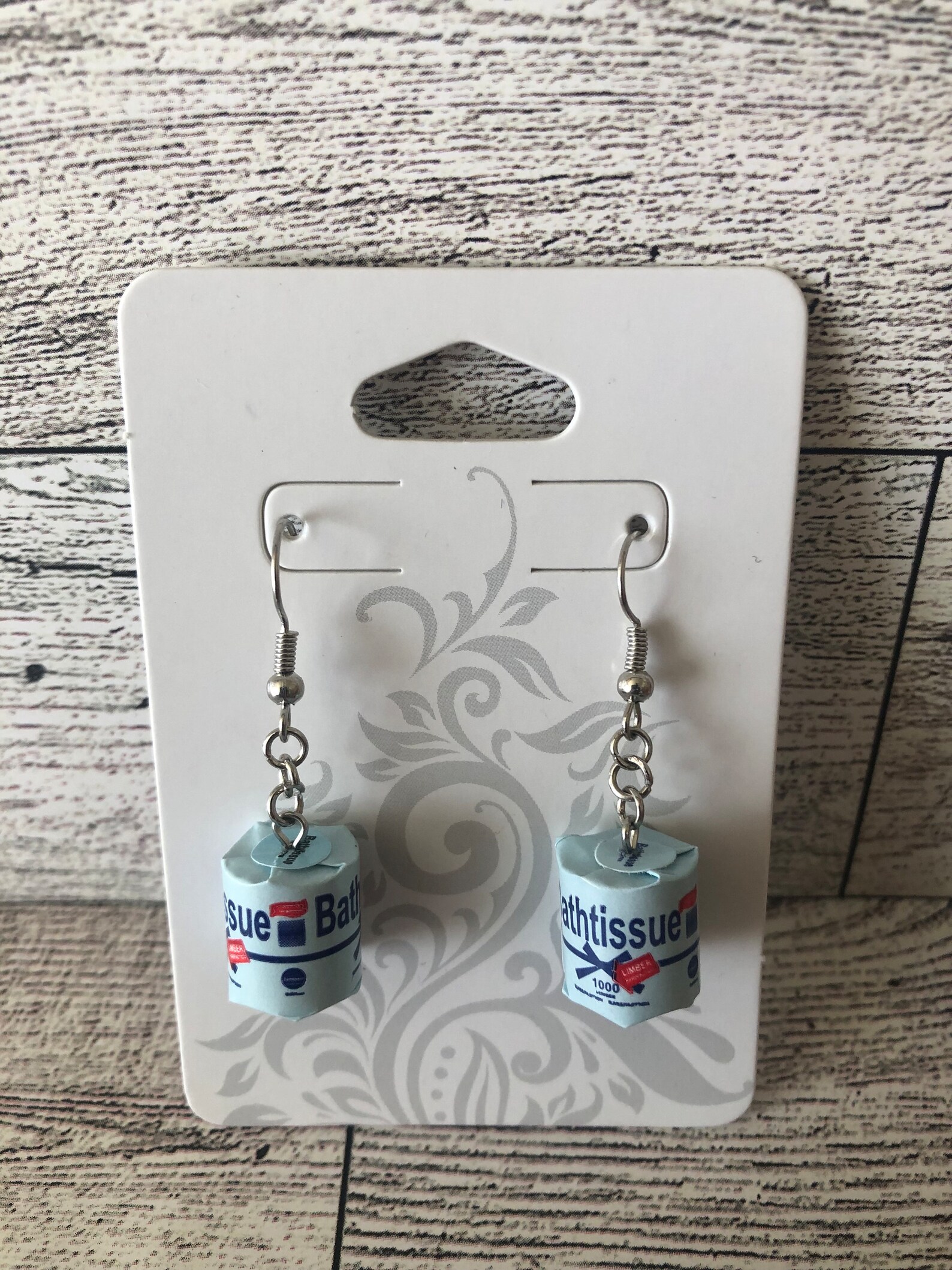 Toilet Paper Earrings, TP Earrings, Toilet Paper Jewelry, Weird ...
