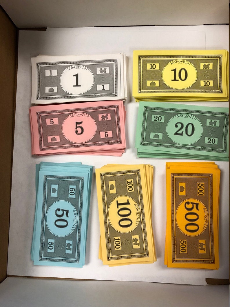 Vintage Monopoly Money, Monopoly Game, Monopoly Game Money Notes ...