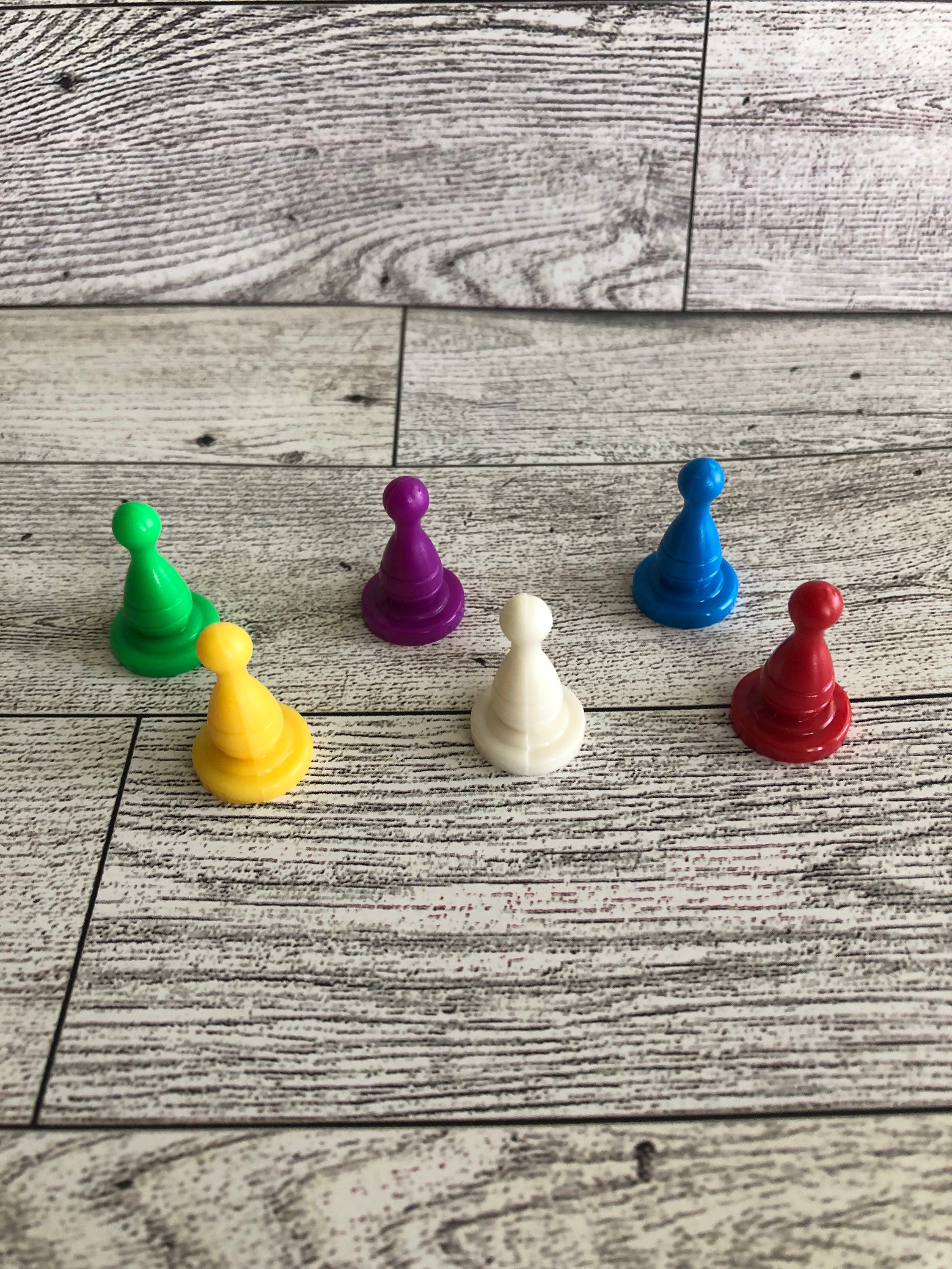 Set of 6 Clue Suspect Tokens, Game Moving Pieces, 6 Game Tokens, Clue ...