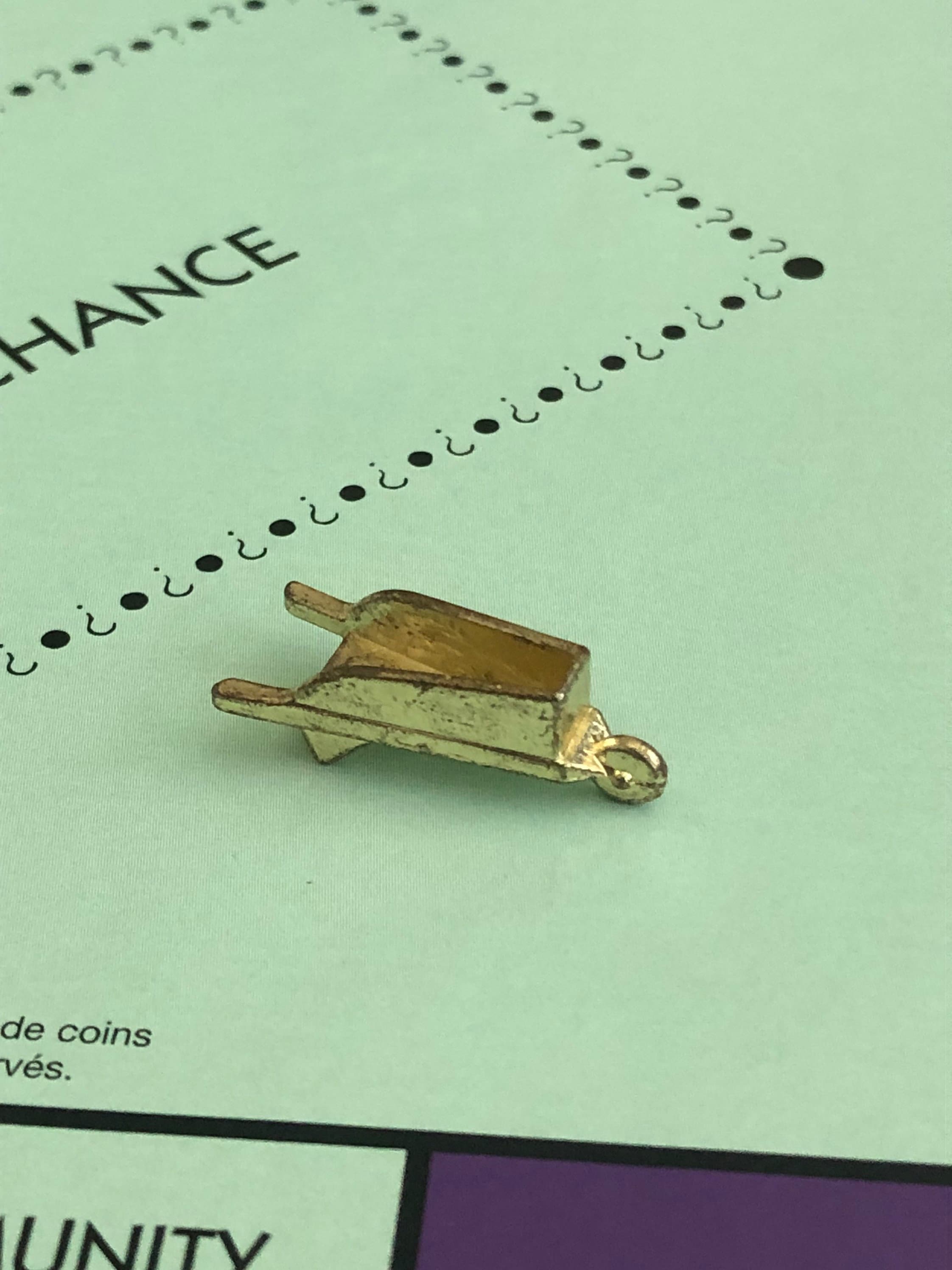 Metal Monopoly Pieces, Monopoly Game Tokens, Gold Monopoly Custom, Gold ...