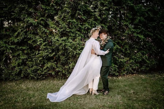 Androgynous wedding dress 60 photos - Vianawedding.com