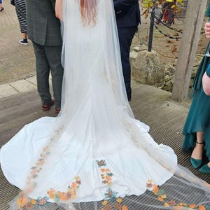 Autumn Queen Pumpkins and Leaves Veil - Etsy
