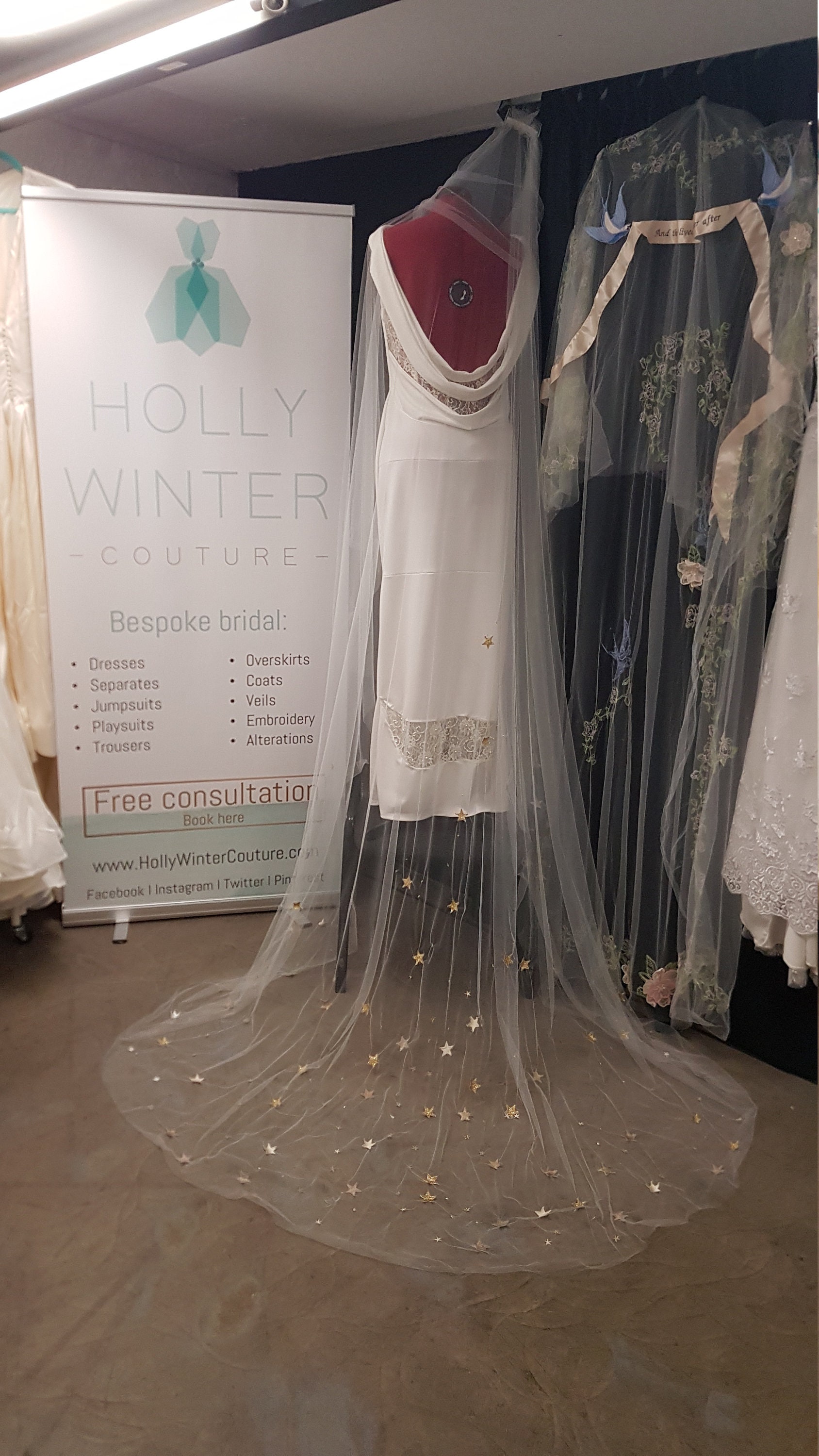 Starry Night Veil: Cathedral Length Ivory Celestial Veil | Etsy