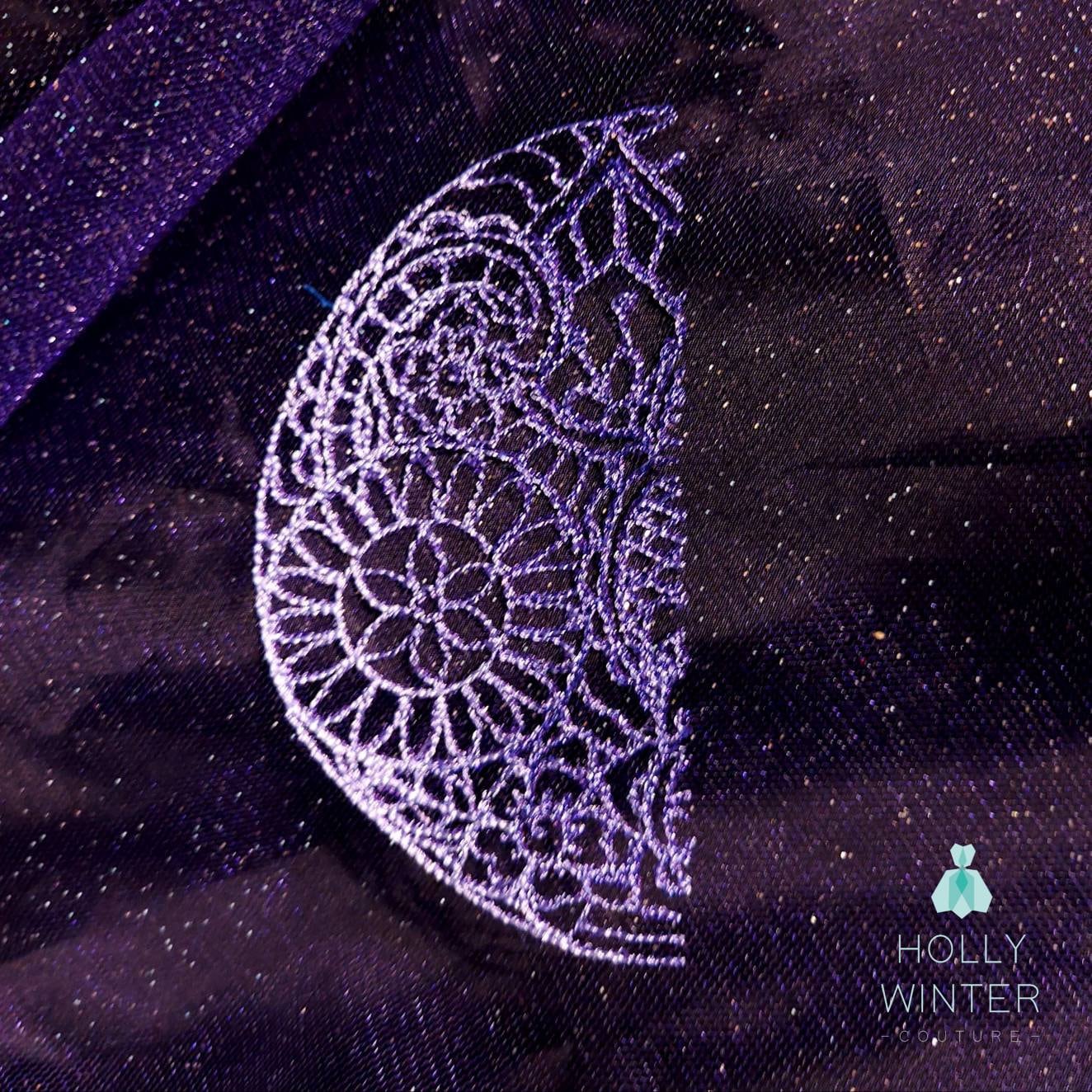 Amethyst Moon Purple Moon Phase Veil - Etsy UK