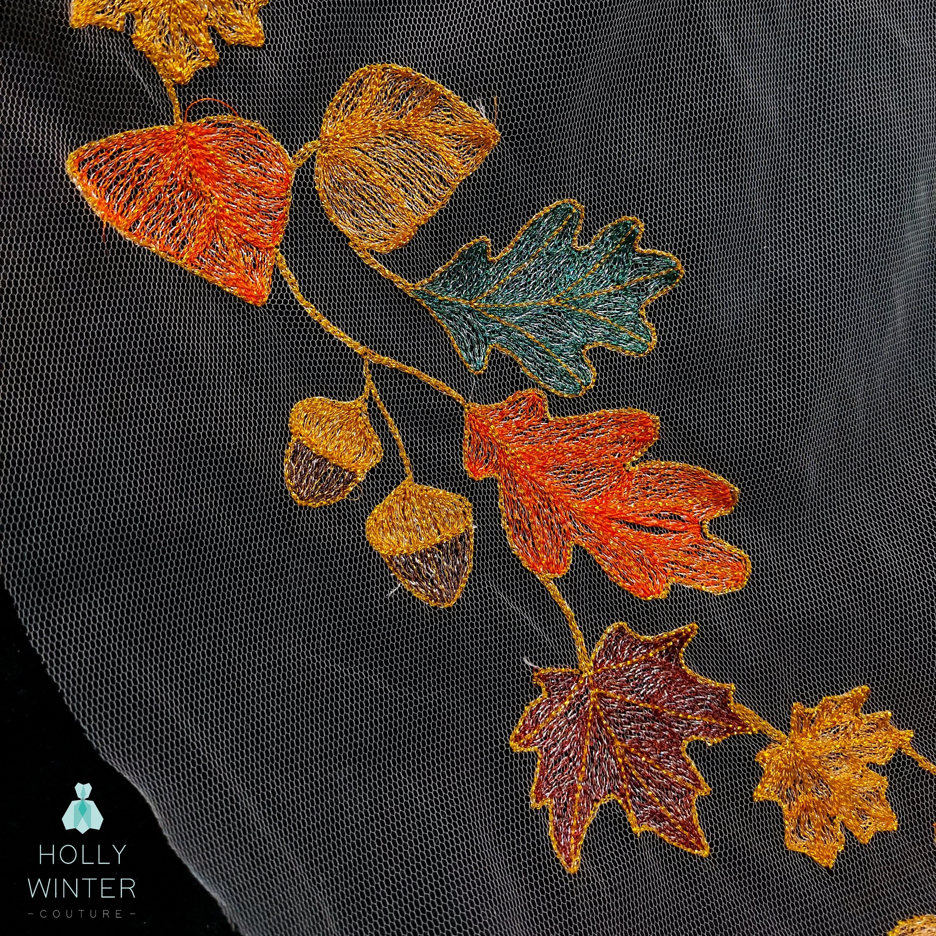 Autumn Queen Pumpkins and Leaves Veil - Etsy