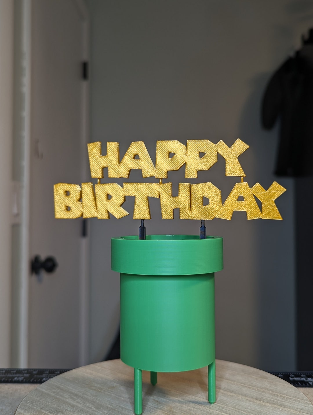 3D Printed Customizable Cake Topper - Perfect for Personalizing Your ...