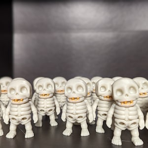 3D Printed Flexi Skeleton Fidget Sensory Unique Spookiness by Zou3d - Etsy