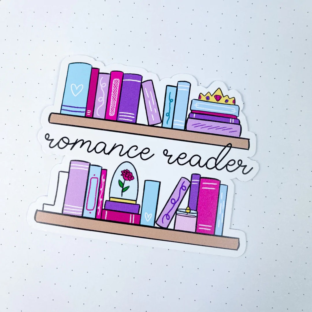 Romance Reader Vinyl Decal Sticker | Bookish Stickers | Reading ...