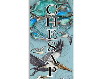 Chesapeake Bay WOOD Map Signs | Etsy