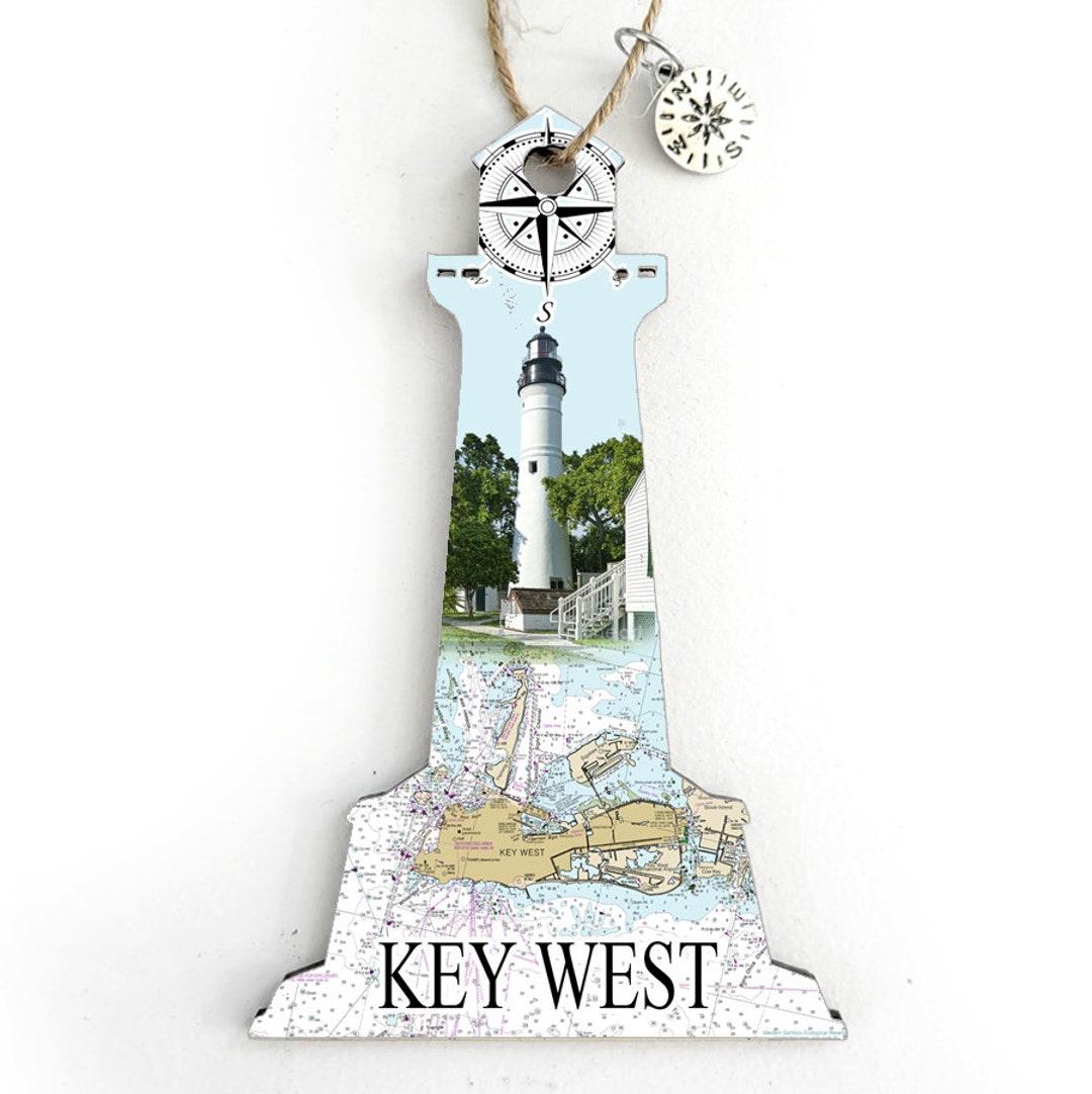 Key West, FL Shaped Wood Map Ornaments-various Shapes - Etsy