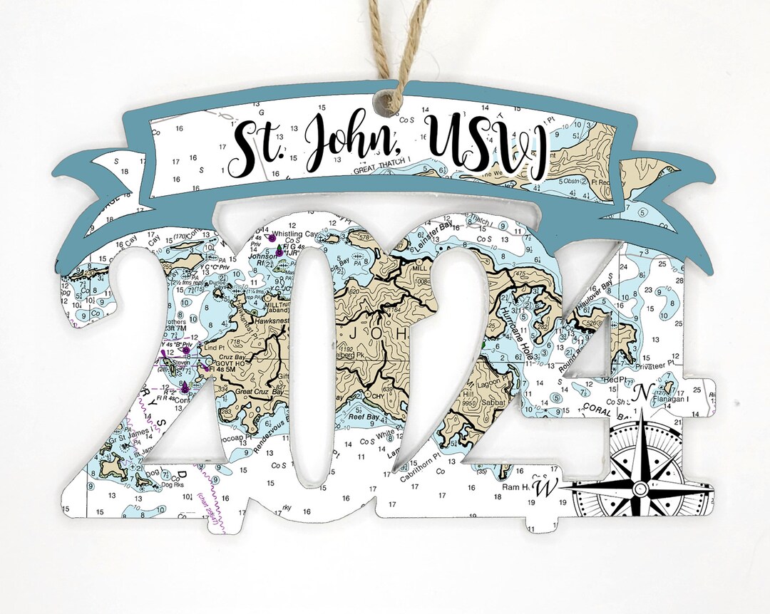St. John, USVI Custom 2024 Ornament - Etsy