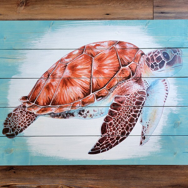 Beach Pallet Art - Etsy