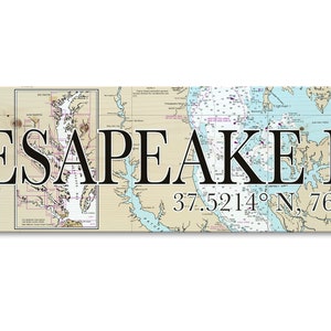 Chesapeake Bay WOOD Map Signs - Etsy