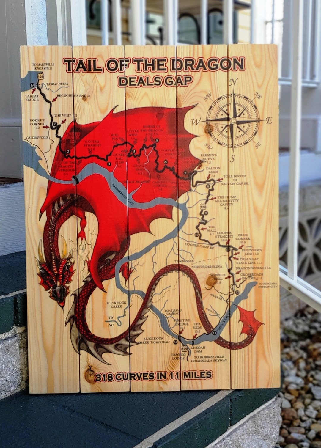 Pallet Style Tail of the Dragon, Deals Gap NC - Etsy