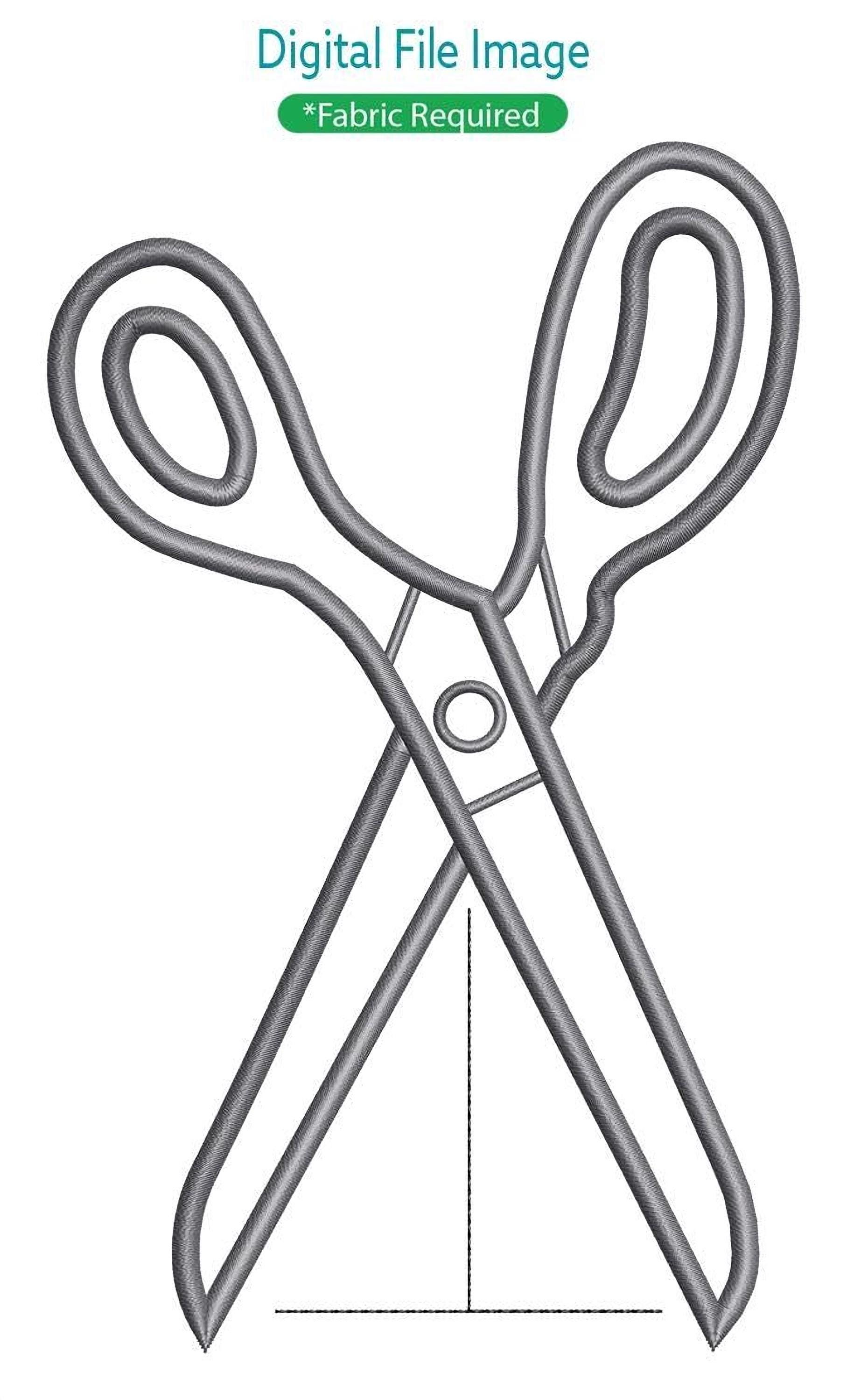Split Seam Scissor Applique Machine Embroidery Digital Download - Etsy