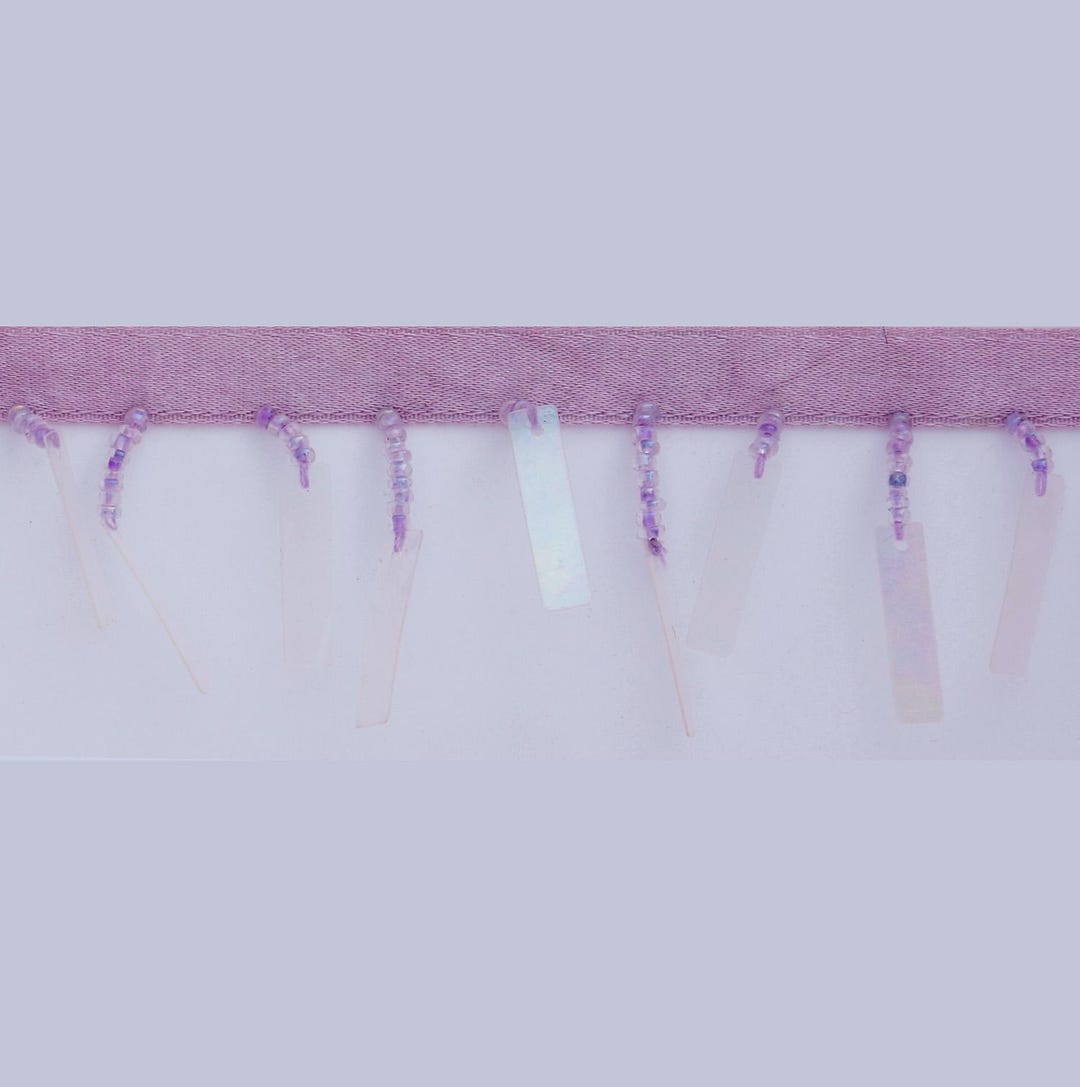 1 Inch Glass and Plastic Bead Fringe - Price per Yard - Etsy