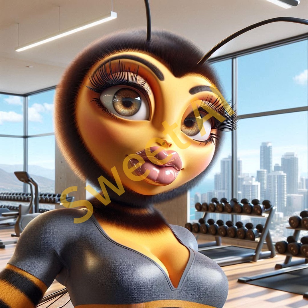 Bee Gym Selfie PNG Download - Etsy