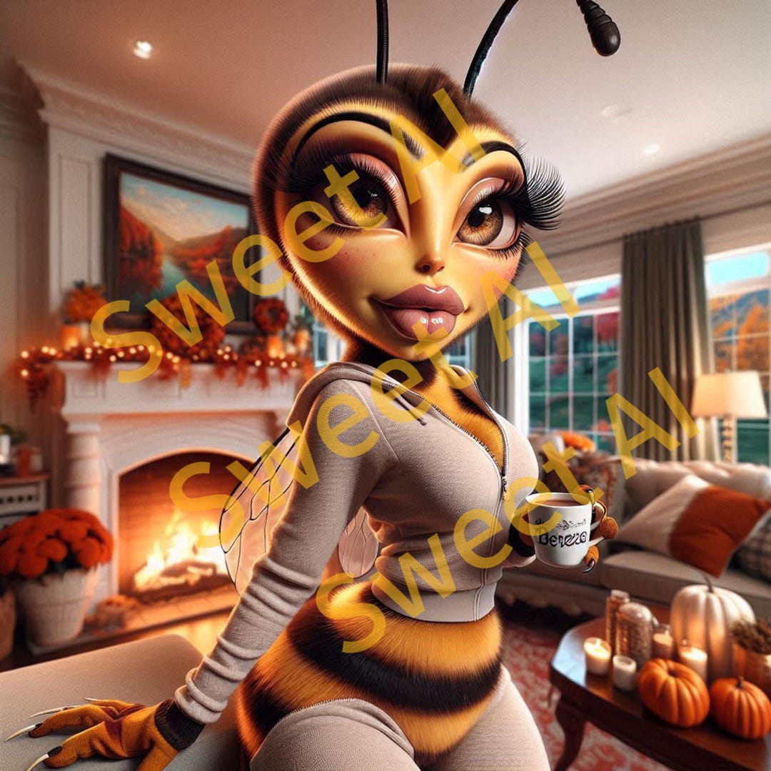 November Bee 2 PNG Download - Etsy