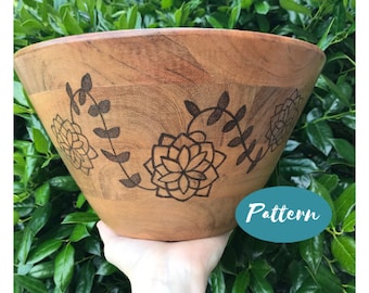 Wood Burning Flower Stencil - Etsy