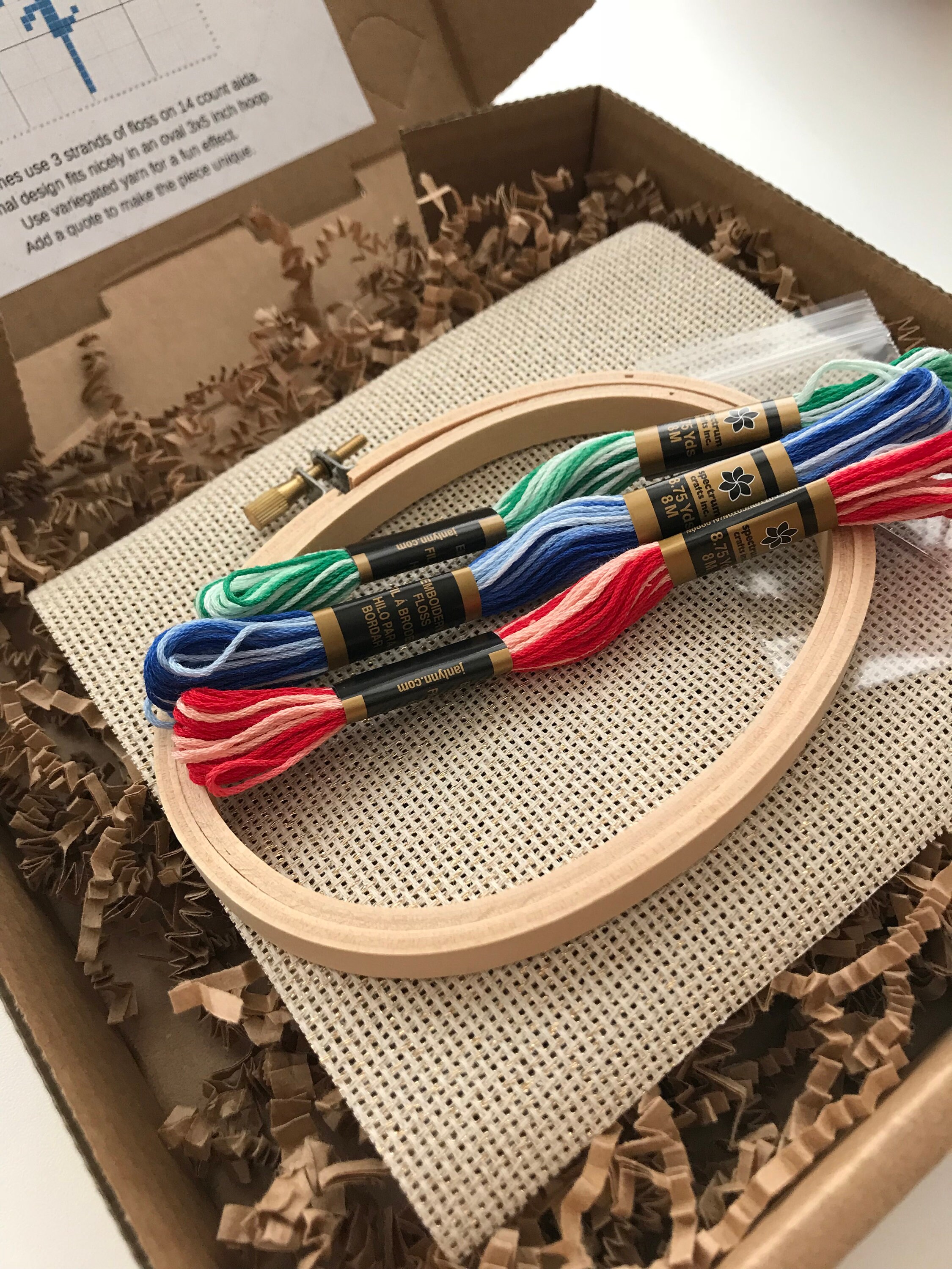 Beginner Cross Stitch Kit: Feather // Custom Embroidery - Etsy