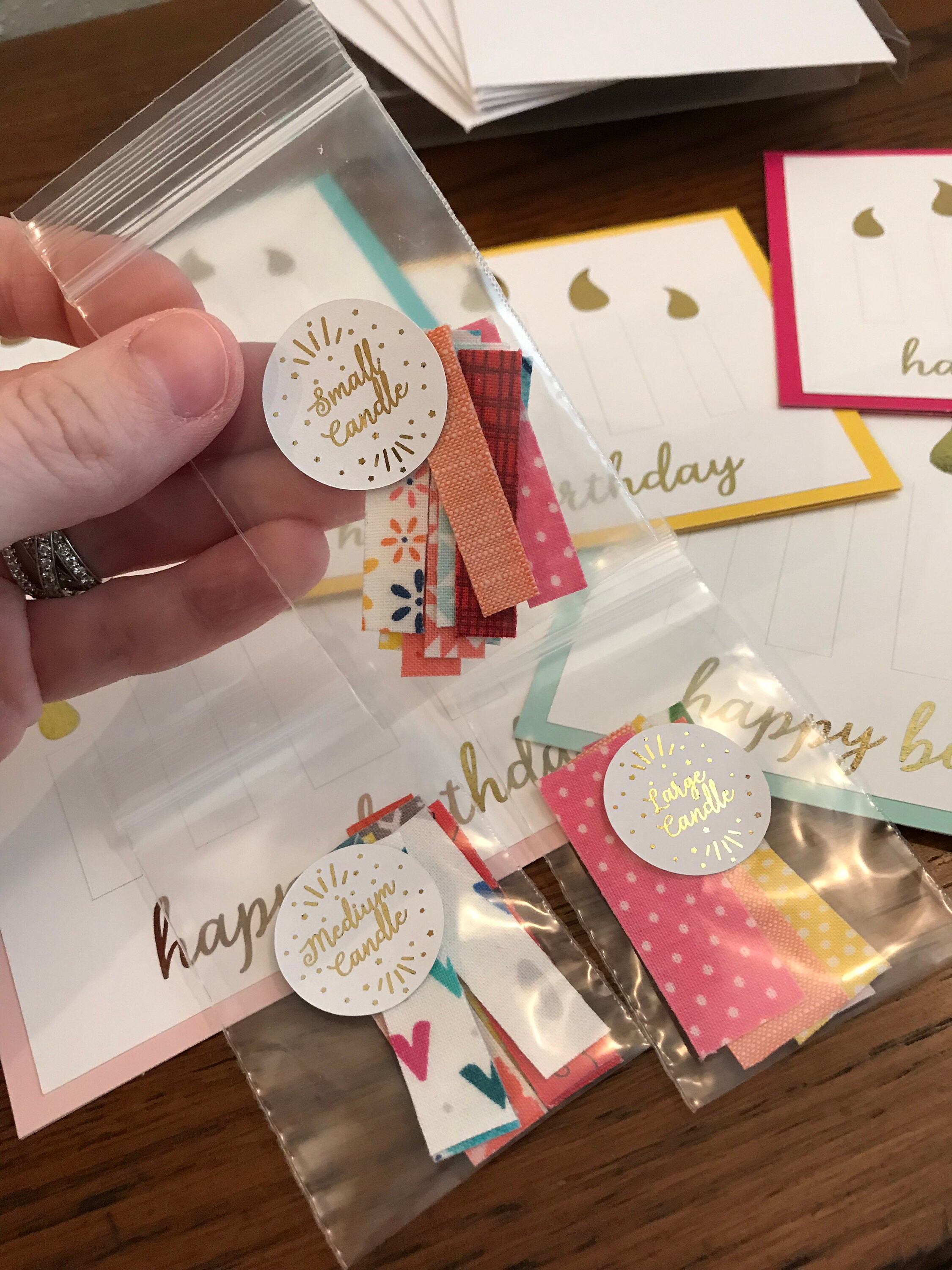 DIY Card Making Kit: Happy Birthday / Fabric Art Craft Kits - Etsy