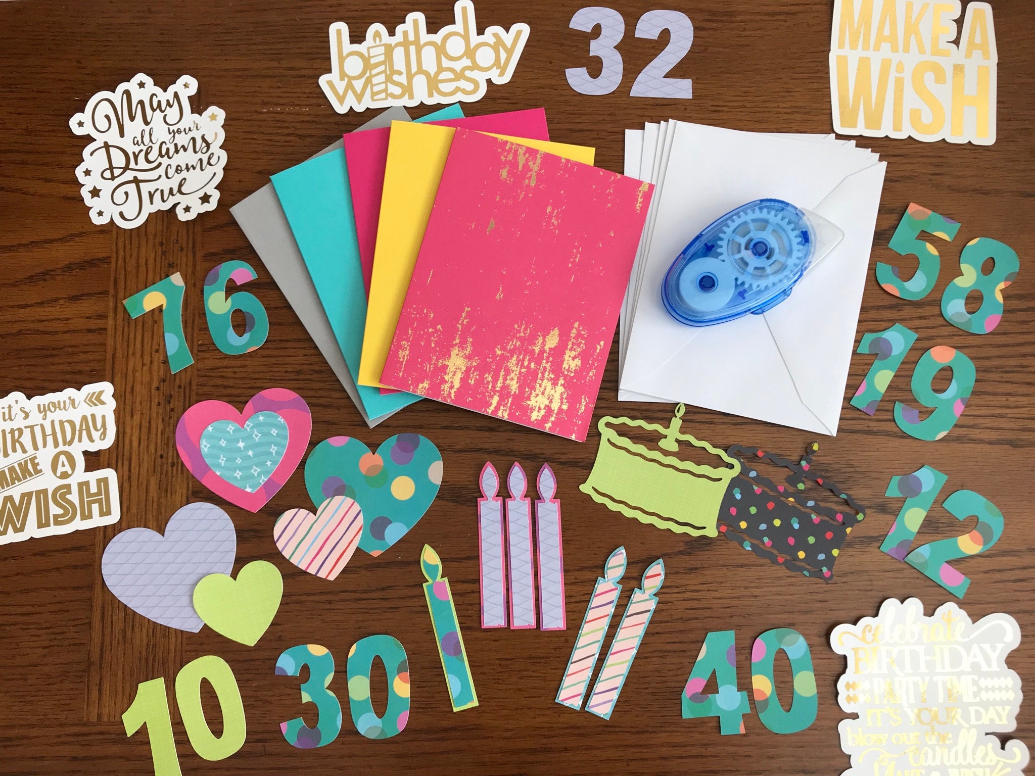 DIY Card Making Kit: Happy Birthday // Art Craft Kits for | Etsy