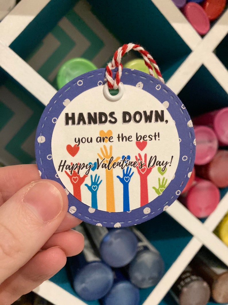 Custom Valentine Stickers: Hand's Down Best Valentine's Day / Sticky ...