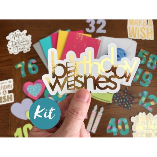 DIY Card Making Kit: Happy Birthday // Art Craft Kits for | Etsy