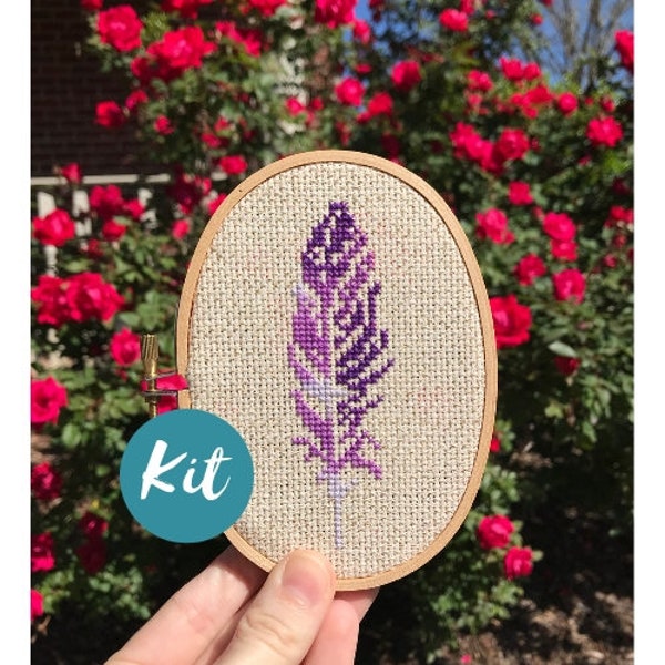 Feather Cross Stitch - Etsy
