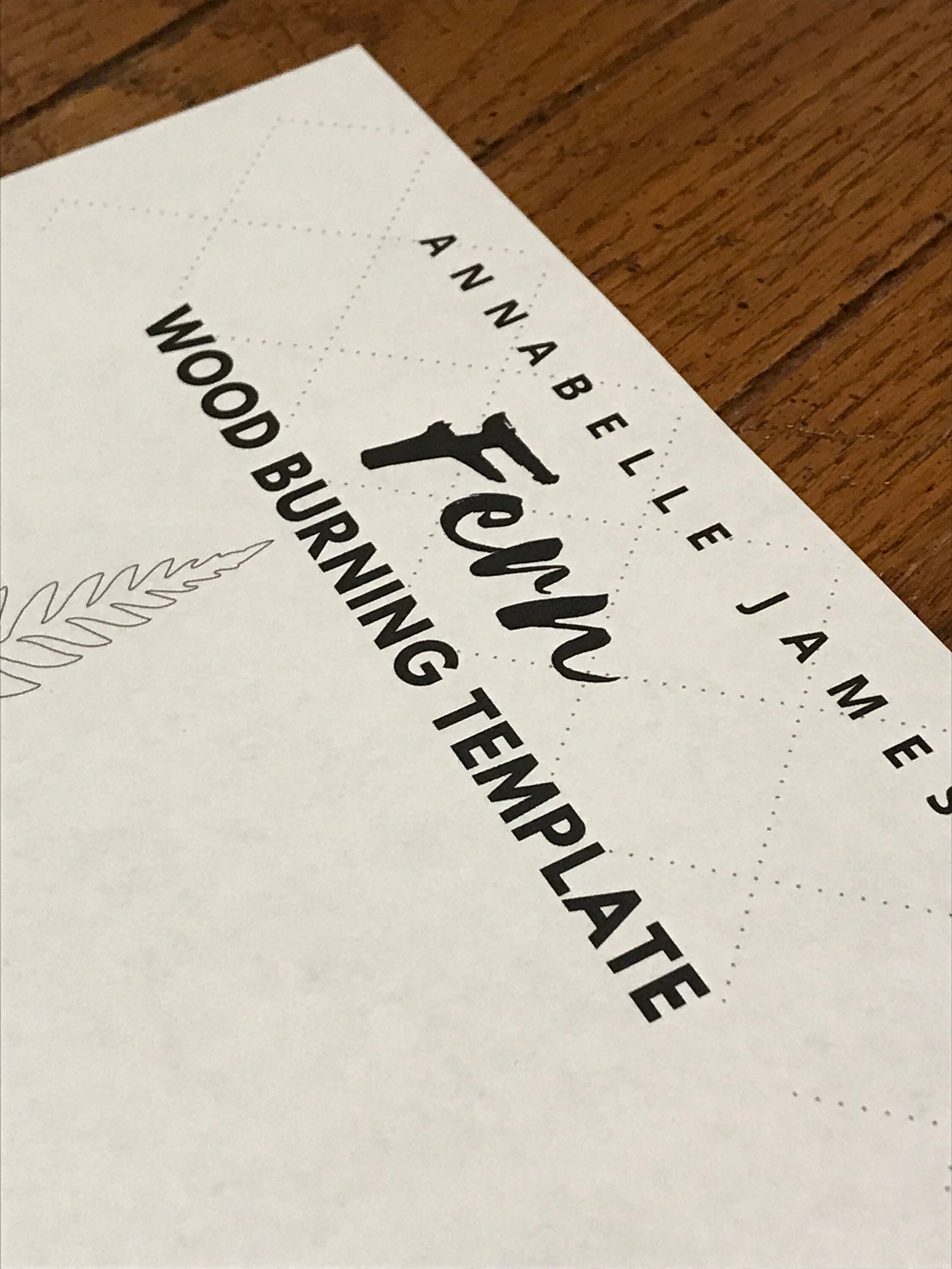 Custom Wood Burning Patterns: Fern // Easy Pattern Template - Etsy UK